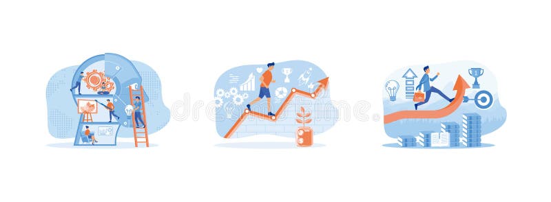 Self Development. Growth of Finance and Success on Work. Idea of ...