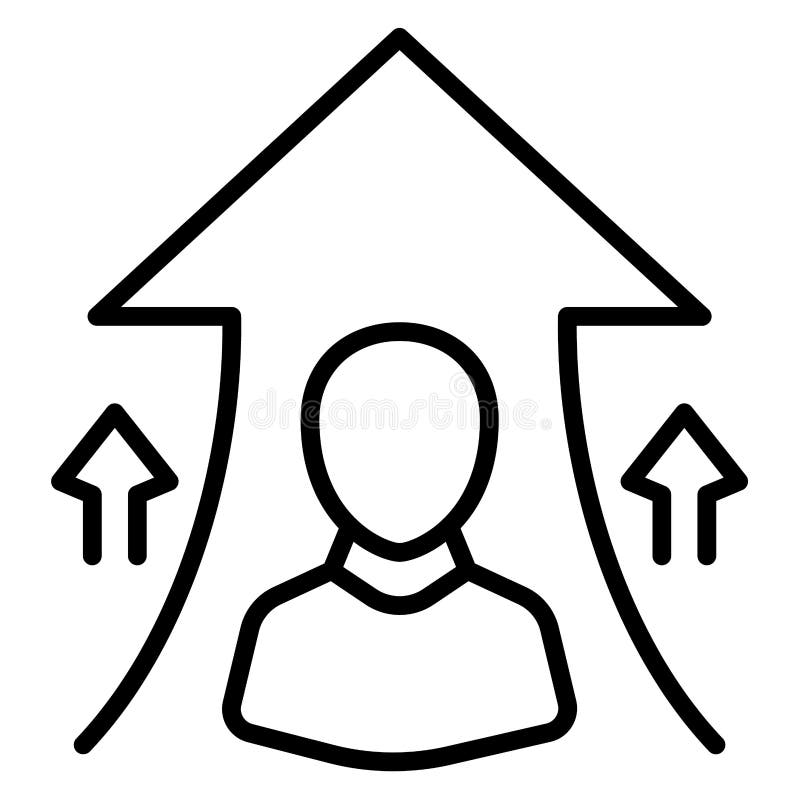 Self Development with Improve Ability Skill Single Isolated Icon with ...