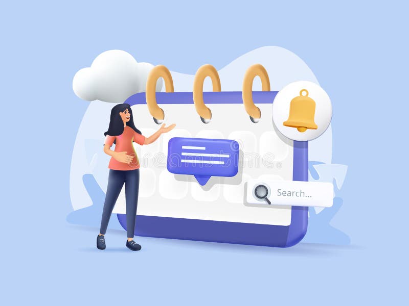 Self Development and Management Illustration Set. Characters Self ...