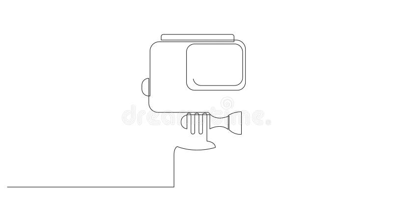 Animated Single Line Drawing of Woman Writing in Journal or Diary Stock ...