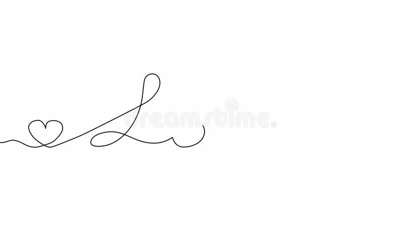 Self Drawing Animation of Continuous One Line Drawing of Isolated ...