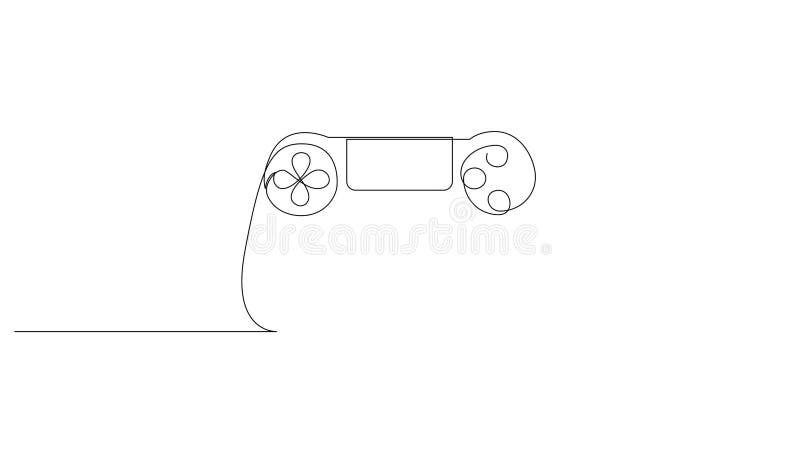 Self Drawing Animation of Continuous Single Line Game Controller ...