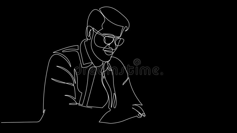 Continuous One Line Drawing Animated Hands Holding Heart. Stock Footage ...