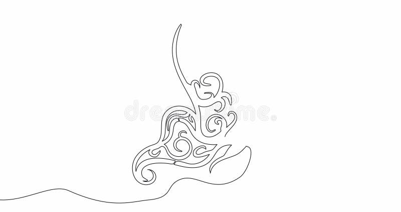 Self Drawing Line Animation Butterfly with Patterns on the Wings ...