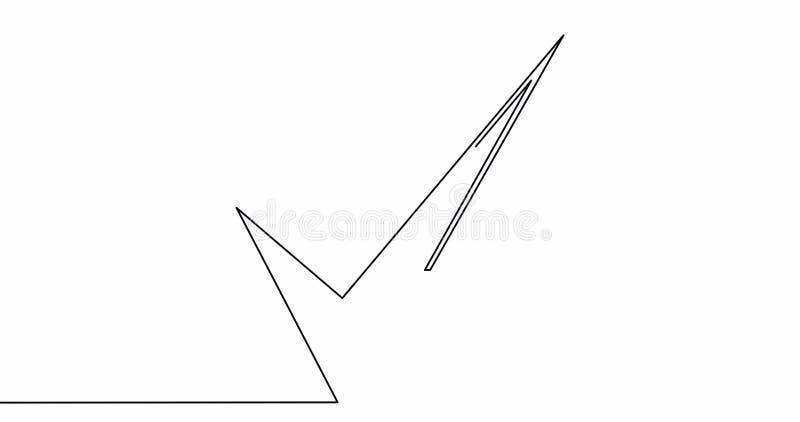 Self Drawing Line Animation Check Mark Tick of Consent Continuous Line ... Self Drawing Line Animation Check Mark Tick of Consent Continuous Line ...