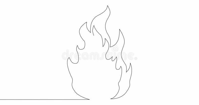 Animation Fire Transition on Green Screen Background Stock Video ...