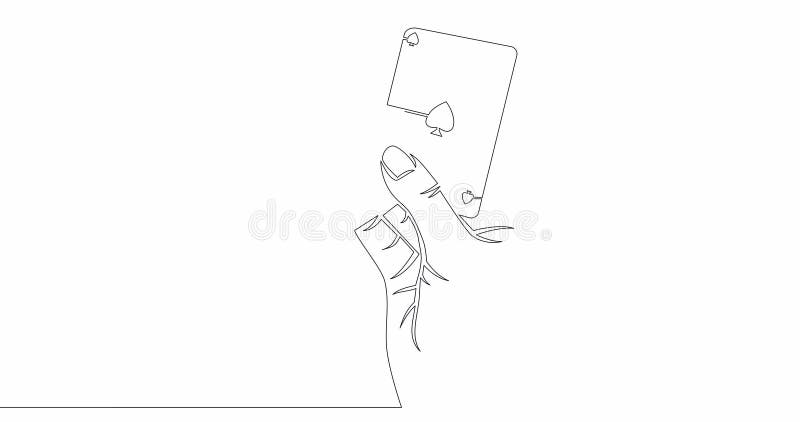 4 Aces Playing Cards Symbols with Futuristic Glowing Neon Lights Stock ...