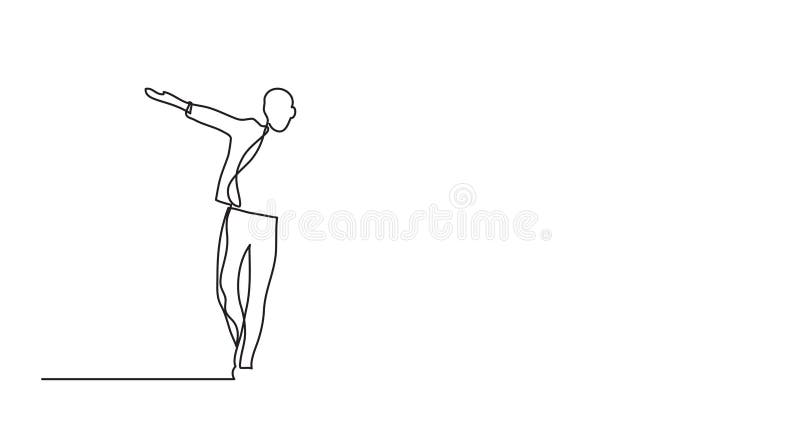 Animation of Happy Man Walking - Single Line Drawing Stock Video ...