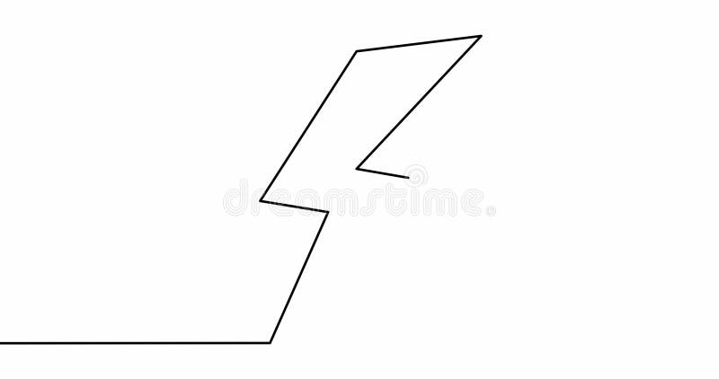 Red Lightning Thunderbolt Graphic Element Loop Overlay Stock Footage ...