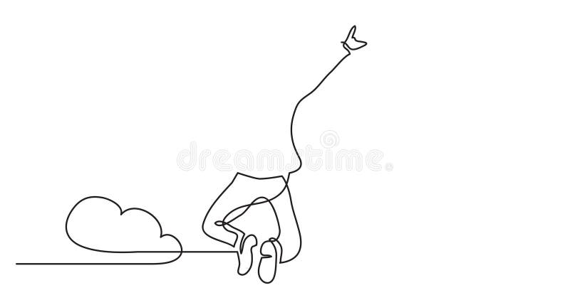 Animation of Happy Man Walking - Single Line Drawing Stock Video ...