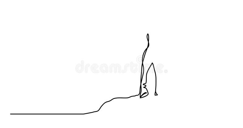 Self Drawing Animation of Continuous Line Crossed Circle Symbol. Stop ...
