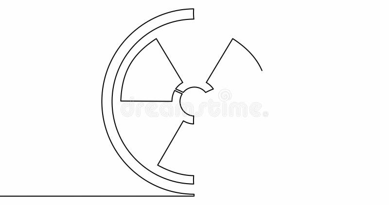 Self Drawing Line Animation Biotechnology Science Continuous Line Drawn ...