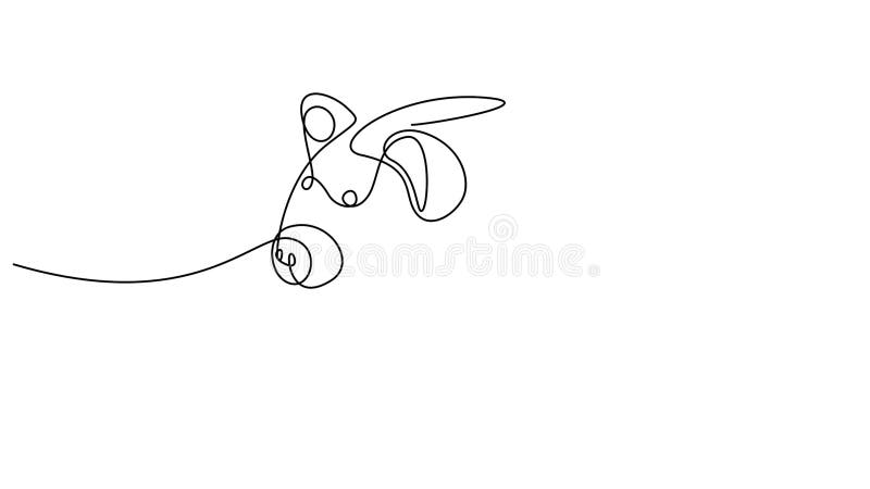 Self Drawing Simple Animation of Continuous One Line Drawing of ...