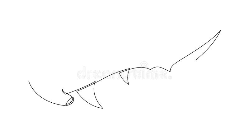 Self Drawing Simple Animation of Continuous One Line Drawing of ...
