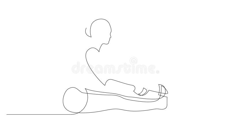 Bend Forward Raise Woman Exercise Animation 3d Model on a White ...