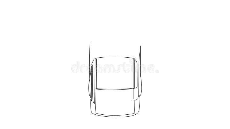 Self Drawing Simple Animation of Single Continuous One Line Drawing of ...