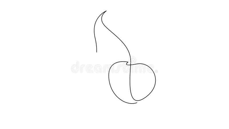 Self Drawing Simple Animation of Single Continuous One Line Drawing of ...