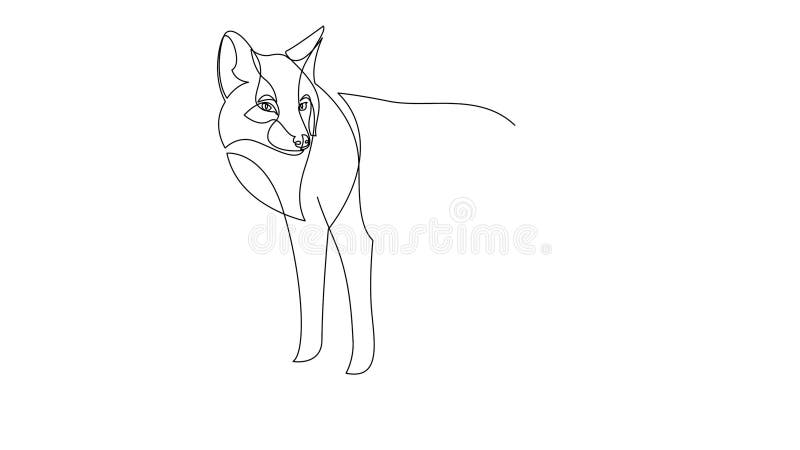 Self Drawing Simple Animation of Single Continuous One Line Drawing of ...