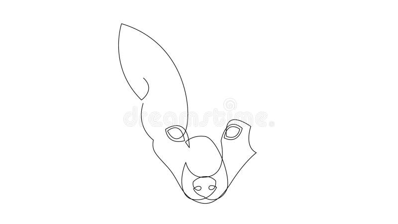 Self Drawing Simple Animation of Single Continuous One Line Drawing of ...