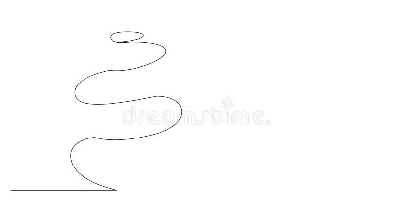 Self Drawing Simple Animation of Stacked Stones. Animated Continuous ...