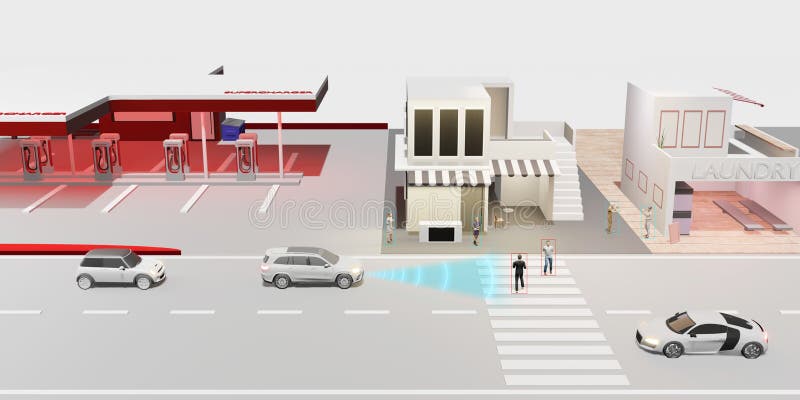 Self-Driving Autopilot Mobileye Drive EV Automatic Emergency Brake ...