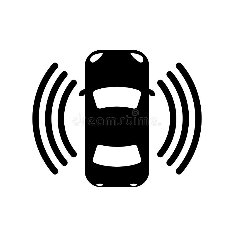 Self-driving Car, Smart Car Vector Icon Illustration Stock Vector ...