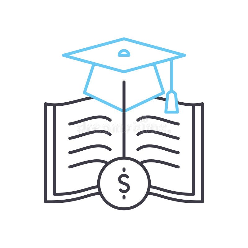 Self Education Line Icon, Outline Symbol, Vector Illustration, Concept ...