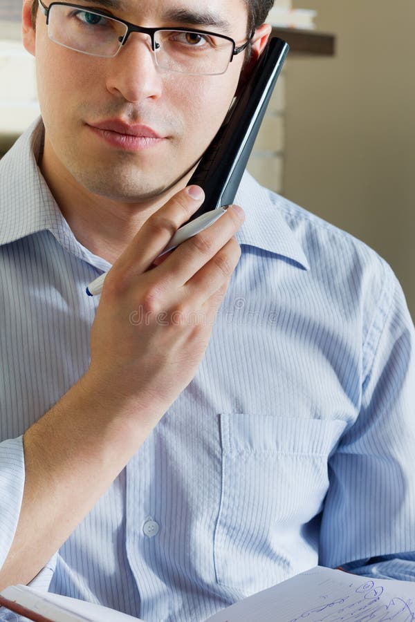 Self-employed Man Working at Home. Stock Photo - Image of person ...