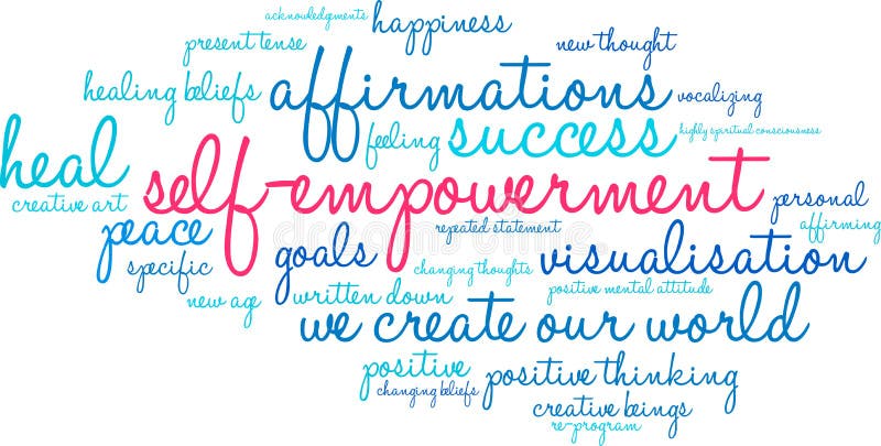 Self Empowerment Word Cloud Stock Vector - Illustration of present ...