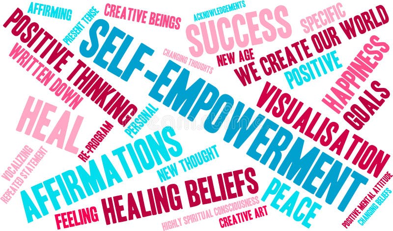 Self Empowerment Word Cloud Stock Vector - Illustration of tense ...