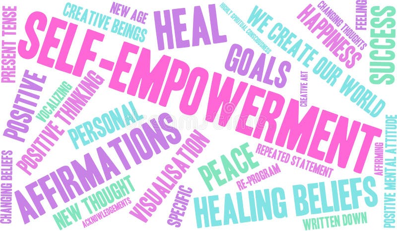 Self Empowerment Word Cloud Stock Illustration - Illustration of ...