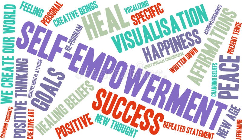 Self Empowerment Word Cloud Stock Vector - Illustration of program ...