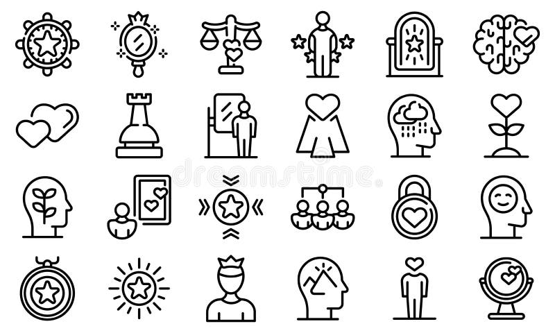 Self Confidence Pictogram Stock Illustrations – 360 Self Confidence ...