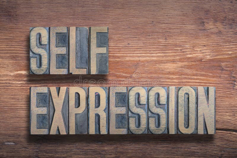 Self expression wood stock photo. Image of metaphor - 272852132