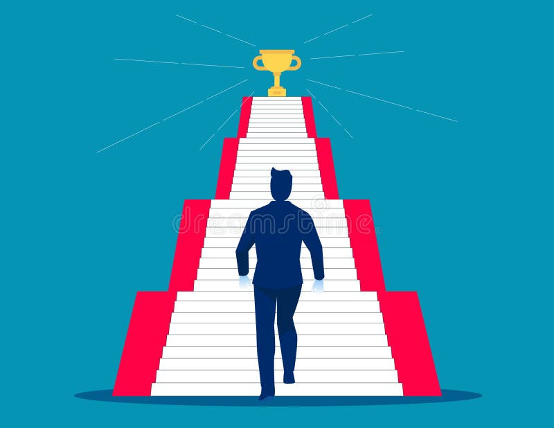 Self Growth and Personal Development Progress Stages. Business Goal ...