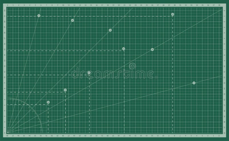 Self Healing Cutting Mat with a Metric Scale Grid Stock Vector ...