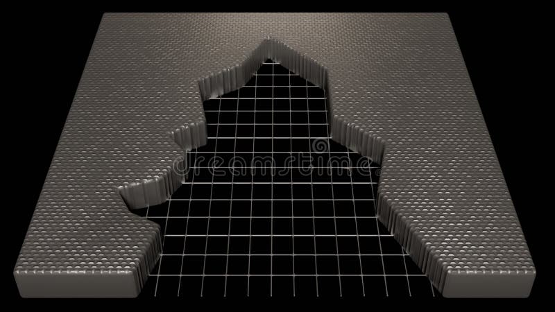 Self Healing Materials Stage 2. 3d Render Illustration. Stock ...