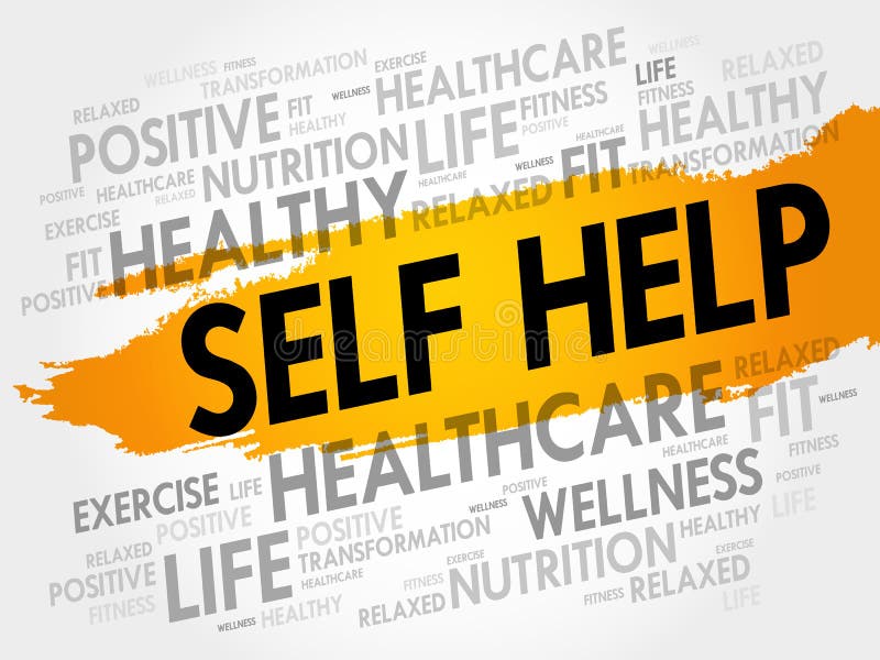 Self Help word cloud stock illustration. Illustration of life - 200694912