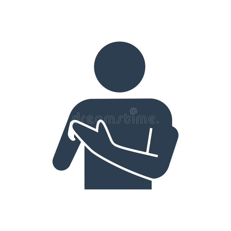 Self-Hug Comfort Icon stock vector. Illustration of symbol - 384692871