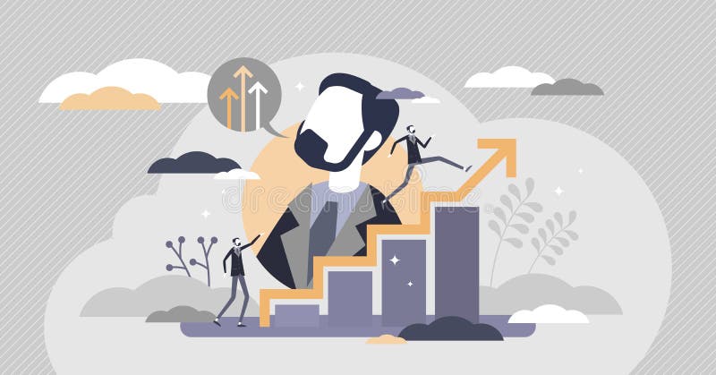 Self Improvement As Man Personal Growth Skill Development Tiny Person ...