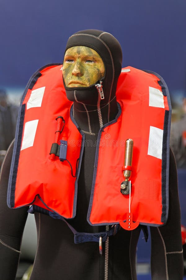 Self Inflating Life Jacket stock photo. Image of florescent - 175403450