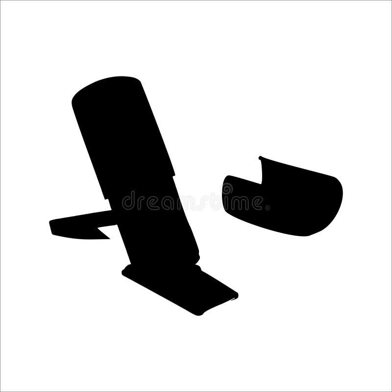 Self Inking Pocket Rubber Stamp Silhouette Isolated on White Background ...