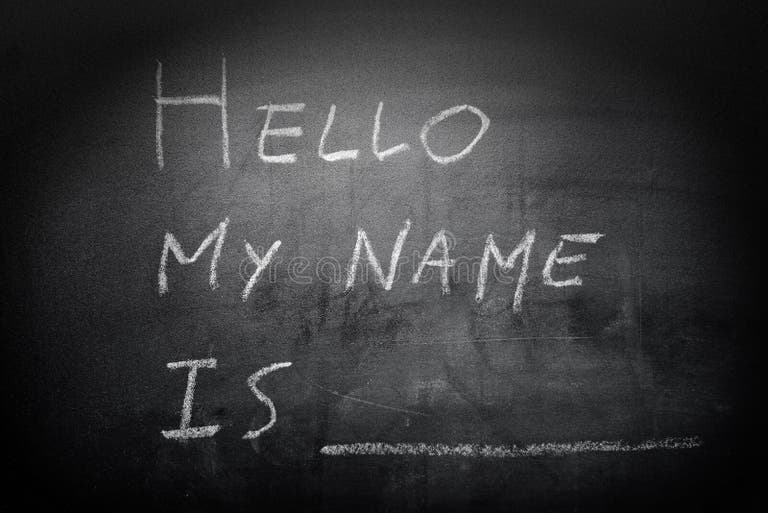 Self Introduction - Hello, My Name is .. Stock Image - Image of ...