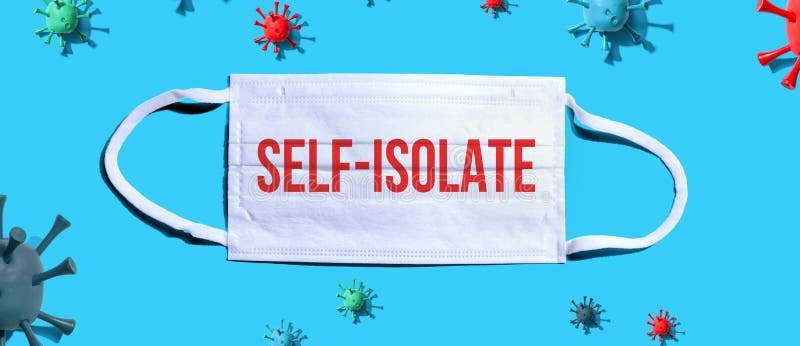 Self-isolate Theme with Medical Mask Stock Image - Image of covid19 ...