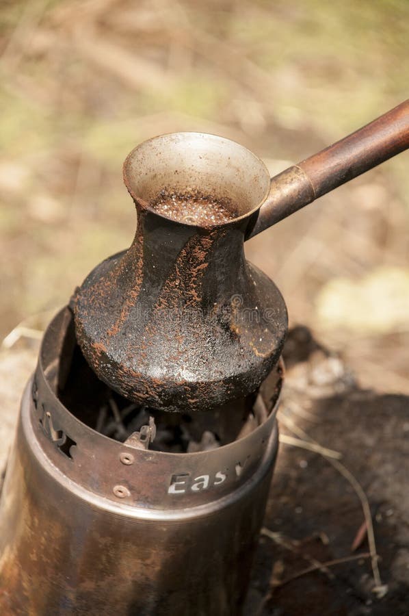 Self-isolation with Coffee in Nature Stock Image - Image of drink ...
