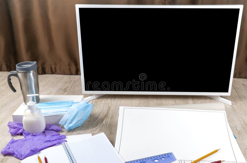 Self-isolation Mode. Workplace for Remote Work in Quarantine ...