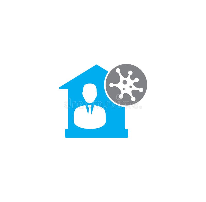 Self Isolation Related Icon On Background For Graphic And Web Design ...