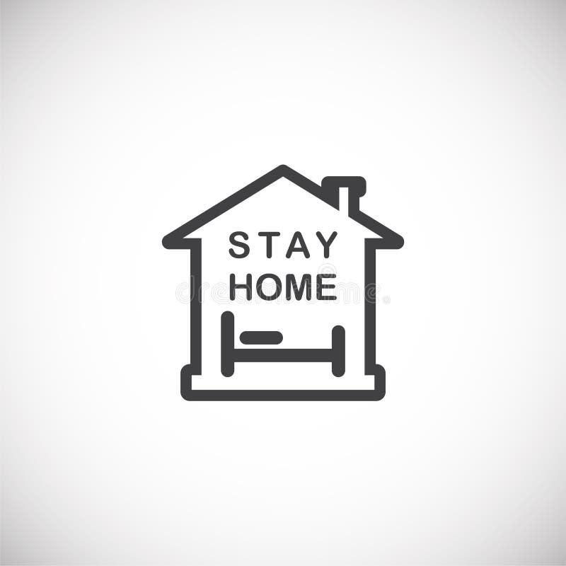 Self Isolation Related Icon on Background for Graphic and Web Design ...