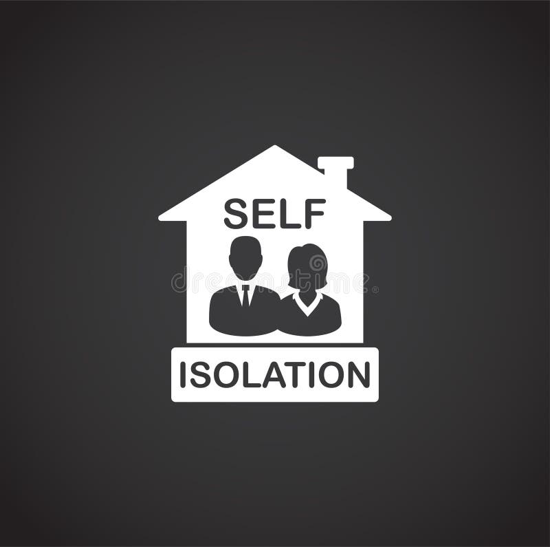 Self Isolation Related Icon on Background for Graphic and Web Design ...