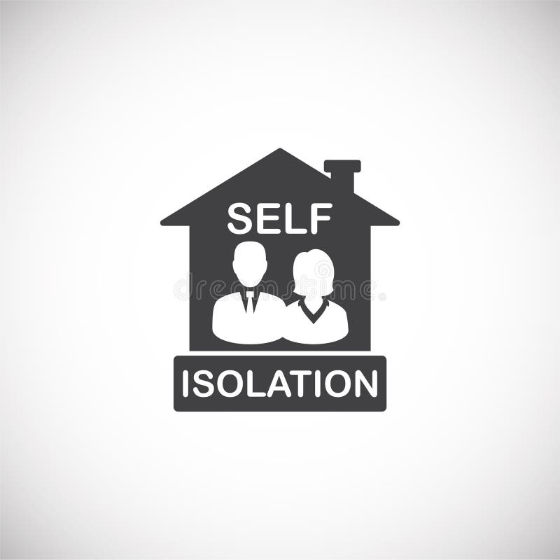 Self Isolation Related Icon on Background for Graphic and Web Design ...